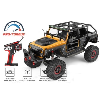 1/10 RC Double Pickup 4WD 4x4 Remote Control Rock Off Road Crawler Car ...