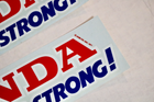 HONDA vintage set of 5 water decal transfer stickers | eBay
