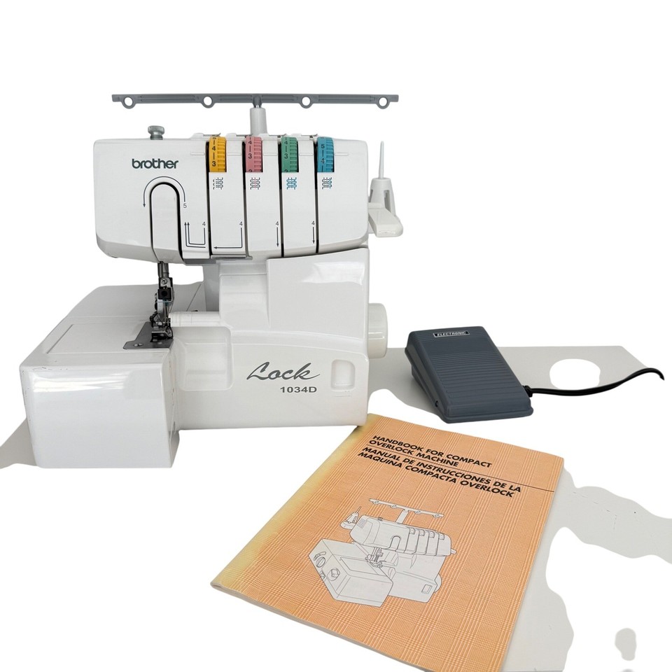 Brother Lock 1034D Serger Overlock Sewing Machine With Foot Pedal ...
