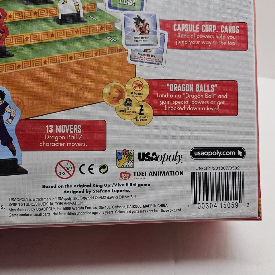 Dragon Ball Z Power Up Board Game w Multi-Level Game Board NEW SEALED ...