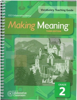 Making Meaning Third Edition, Grade 2, Vocabulary Teaching Guide ...
