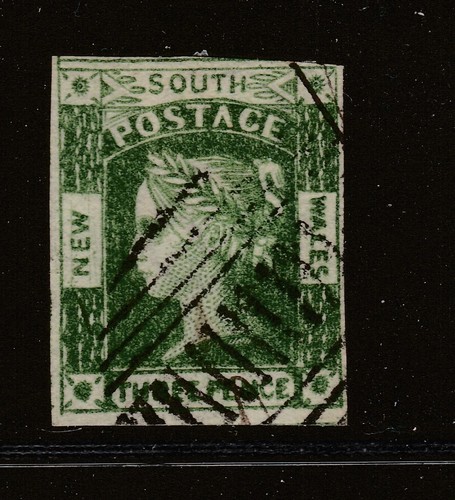 1854 NSW 3d Yellow Green SG 87 IMPERF £55 Shade | eBay