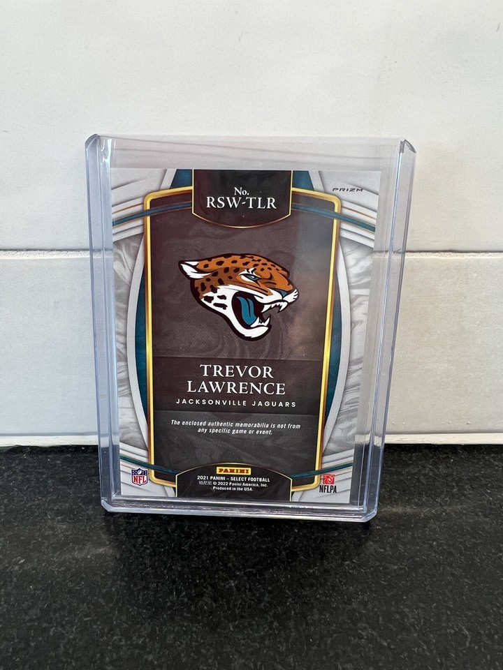 2021 Trevor Lawrence Select Football Red Prizm Rookie RC Patch RSW-TLR ...