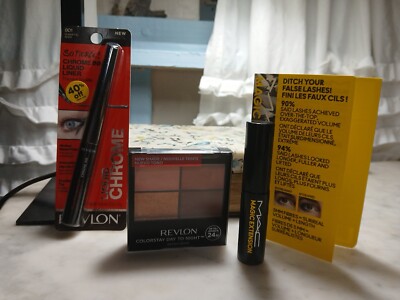 MAC Magic Extension Mascara BLACK Mini, Revlon Stylish Eyeshadow ...