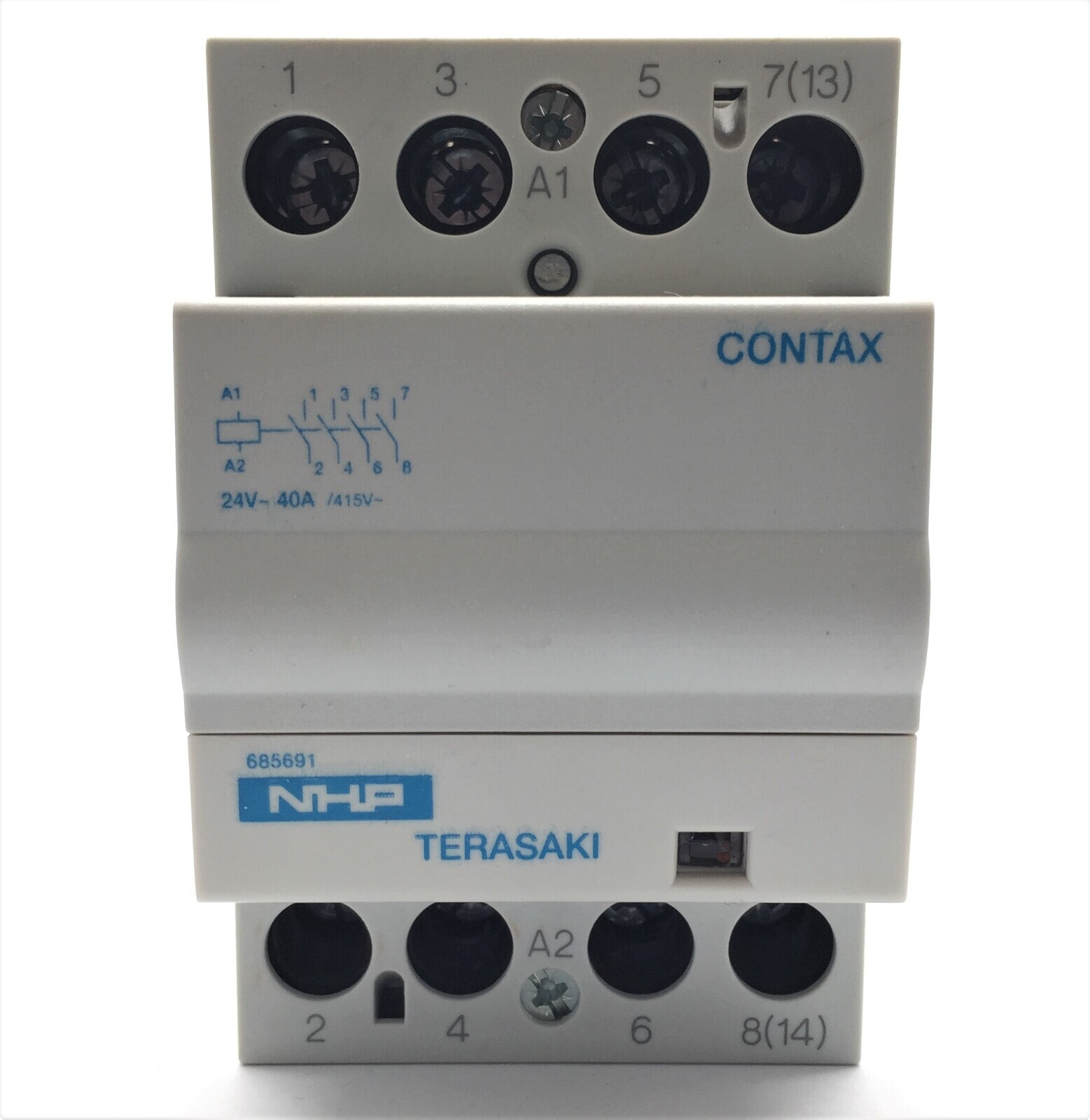 NHP Terasaki DTC4040024 DIN Contactor 4NO 24V 40A/415V Contax 685691 | eBay
