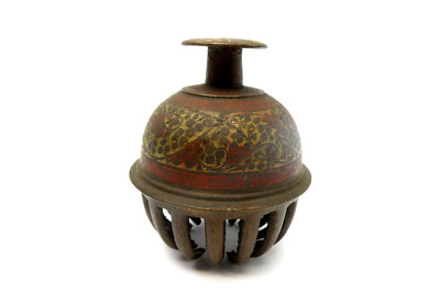 Vintage Used 16 Claw Elephant Bell Decorative Etched Brass Decorative ...