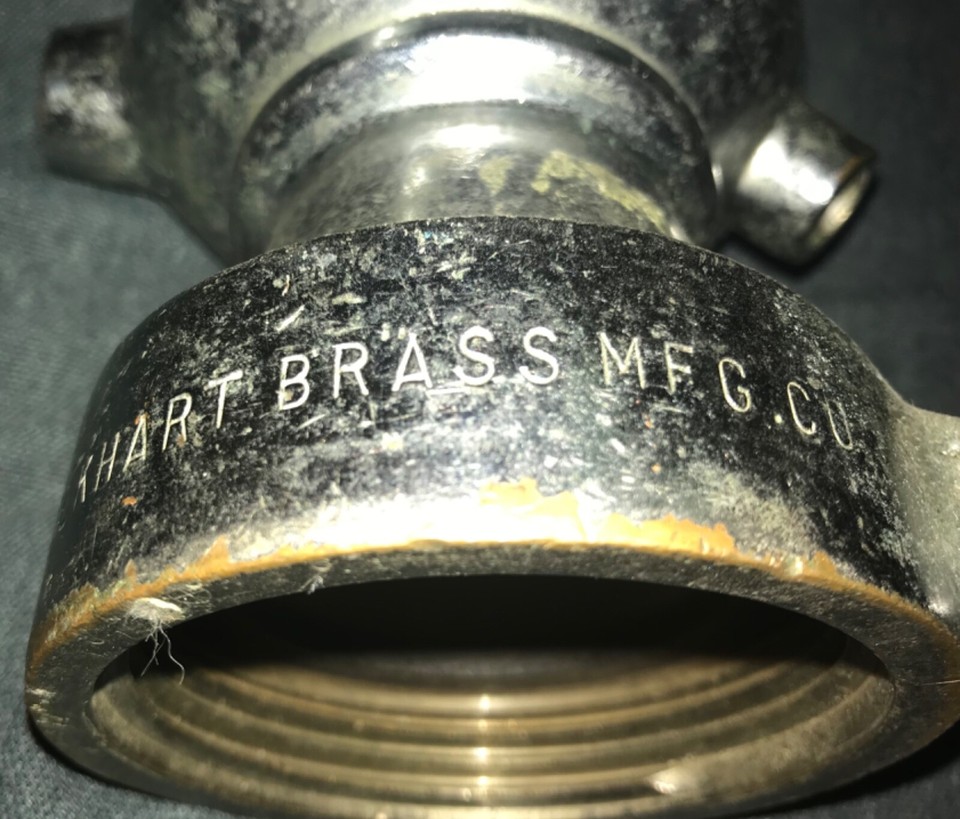 Vintage Brass Bresnan Cellar Distributor Fire Hose 2-1/2” Nozzle | eBay