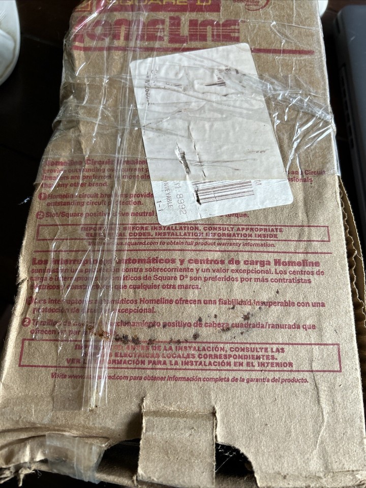 Square D Homeline Breaker Load Center HOM24L70RB outdoor 2 space 4 ...