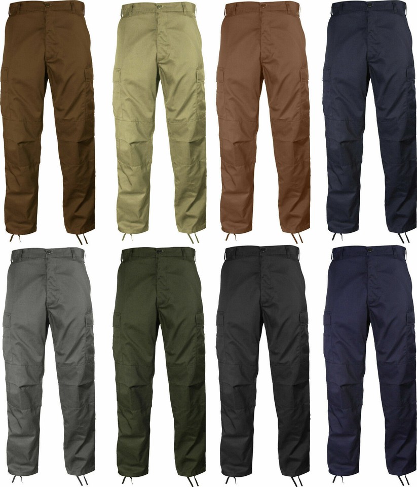 FIREFIGHTER SALE BDU Pants Solid Colors 6 Pocket Cargo Army Twill ...