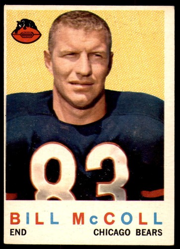 1959 Topps #151 Bill McColl Excellent+ Bears ID:244872 | eBay