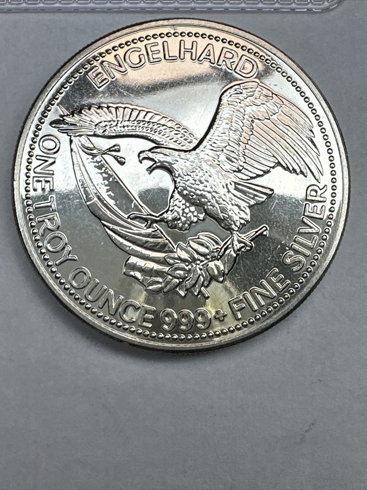 Vintage 1984 American Prospector Engelhard 1 Troy OZ. .999+ Fine Proof ...