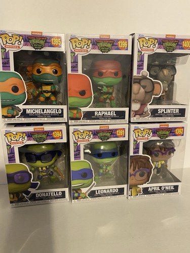 New In Box! Teenage Mutant Ninja Turtles MUTANT MAYHEM Funko Pop Set of ...