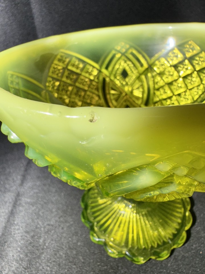 George Davidson Pearline Stemmed Basin with Cover – 1896 – Uranium ...