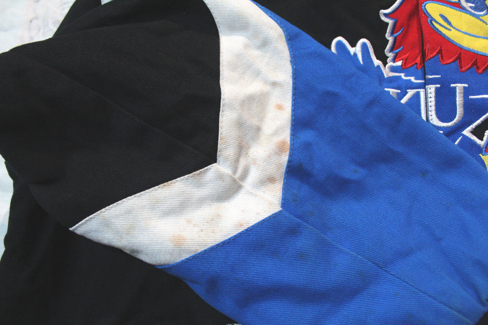 KU Kansas Jayhawks Varsity Jacket RR Designs Men's 4XL Embroidered ...