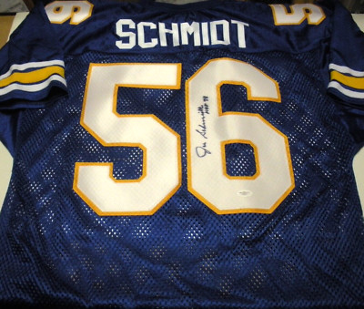 JOE SCHMIDT PITT PANTHERS,HOF 98 JSA/COA SIGNED OFFICIAL LICENSED ...