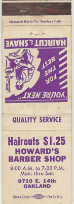 Howard's Barber Shop-Oakland-Alameda County-Ca-California-As Is-Light ...
