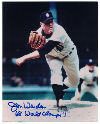 Jon Warden Detroit Tigers AUTOGRAPHED 8X10 PHOTO SIGNED 68 WORLD CHAMPS ...