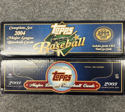 2003 & 2004 TOPPS BASEBALL COMPLETE SET FREE SHIPPING | eBay