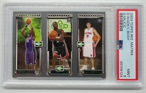 2003-04 Topps Rookie Matrix Dwyane Wade Chris Bosh Darko Milicic RC ...