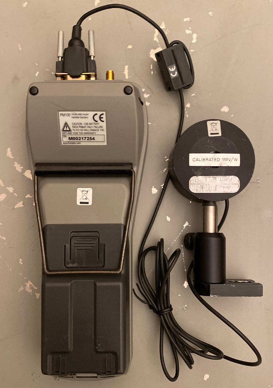 Thorlabs PM100 w/thermal Head D10MM | eBay