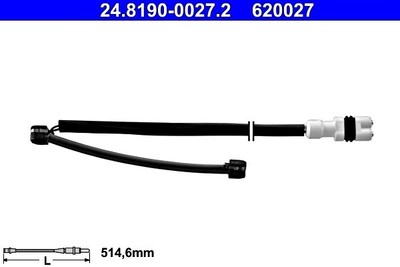 Disc Brake Brake Pad Wear Warning Contact ATE Fits PORSCHE 997 ...