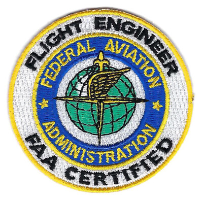 FLIGHT ENGINEER HAT PATCH FEDERAL AVIATION ADMINISTRATION FAA PIN UP ...