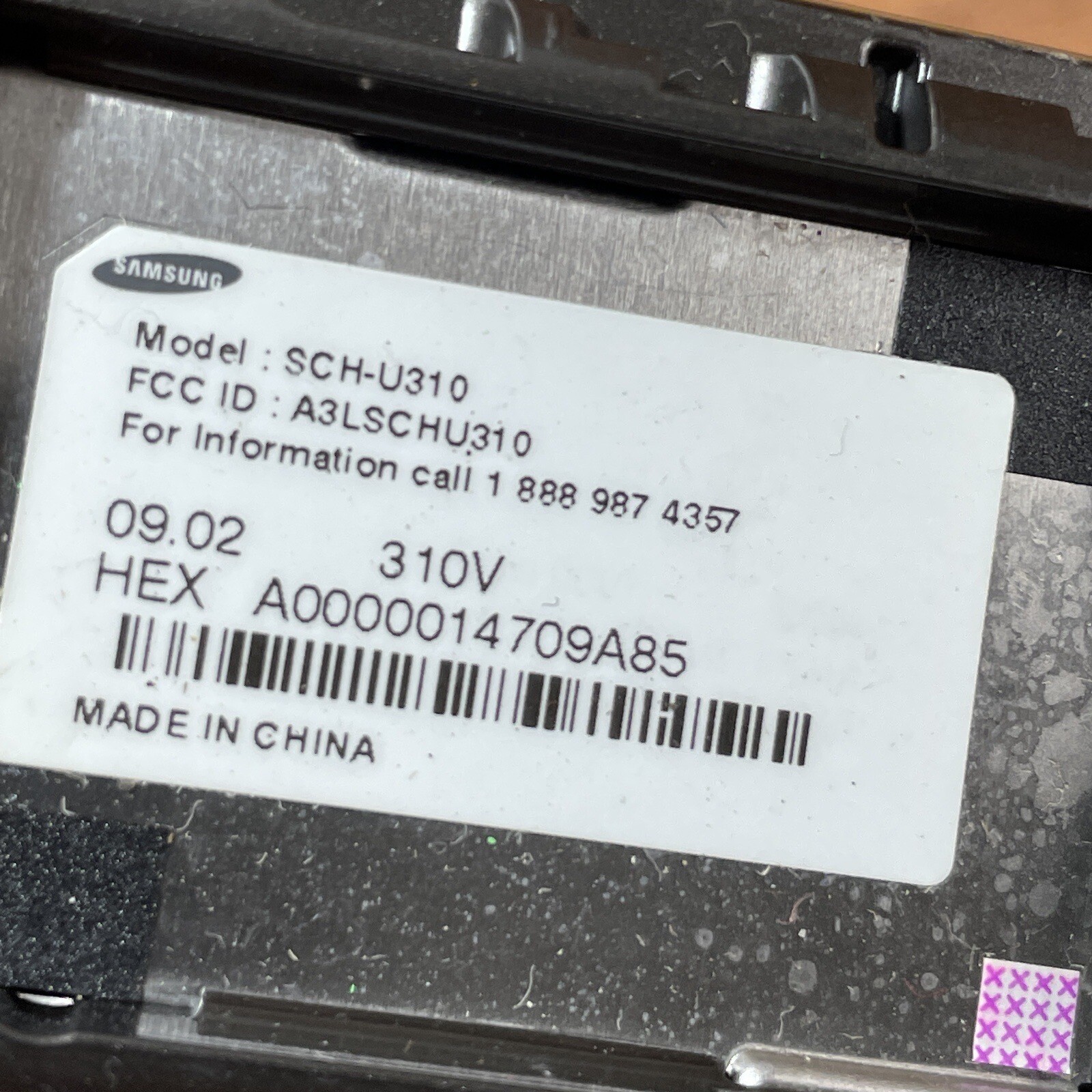 Samsung Knack SCH-U310 Black 32MB Storage 2.2" Display Flip Keypad ...