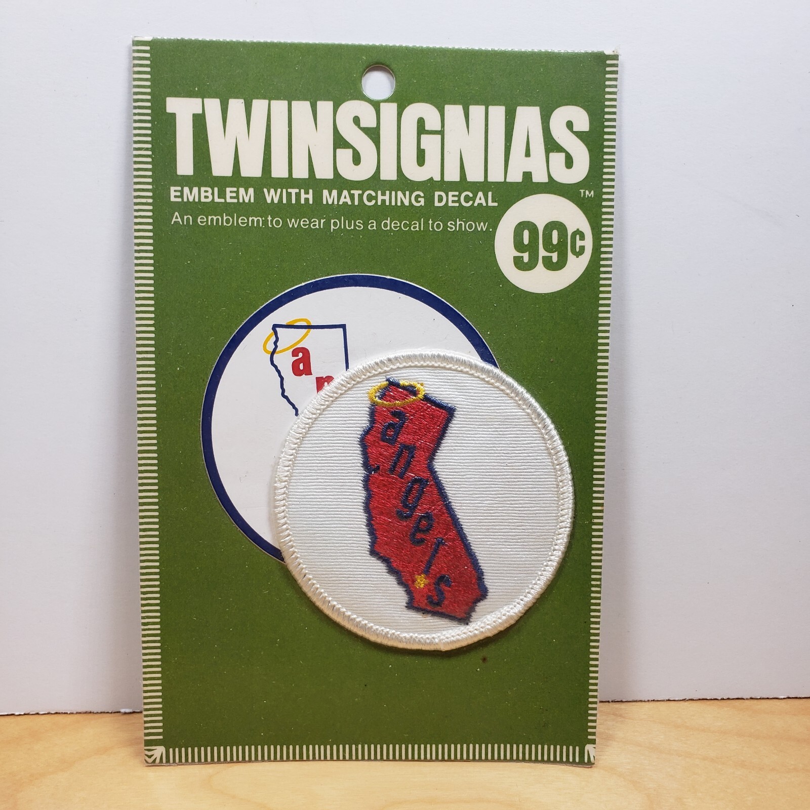 1970's California Angels MLB Baseball Team Patch with Decal Twinsignias ...