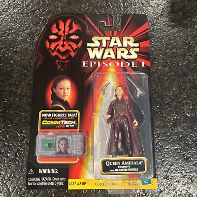 Hasbro Star Wars Episode 1 Naboo Queen Amidala (Naboo) w/Blaster ...