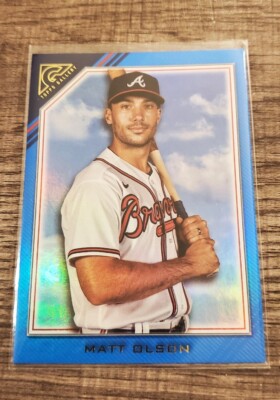 2022 Topps Gallery Blue Matt Olson Card 65/75 SP! ATLANTA BRAVES | eBay