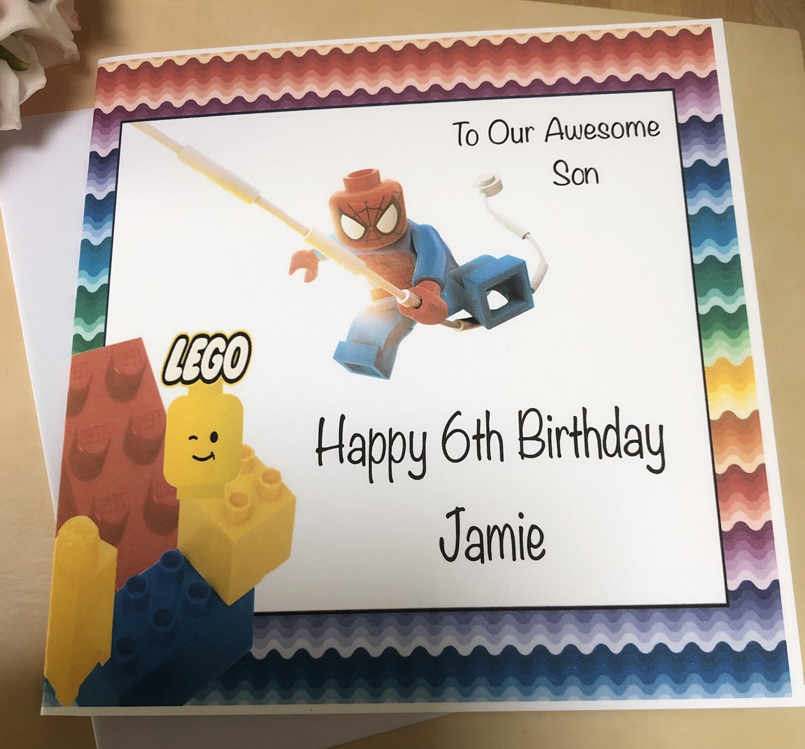 Lego Birthday Card