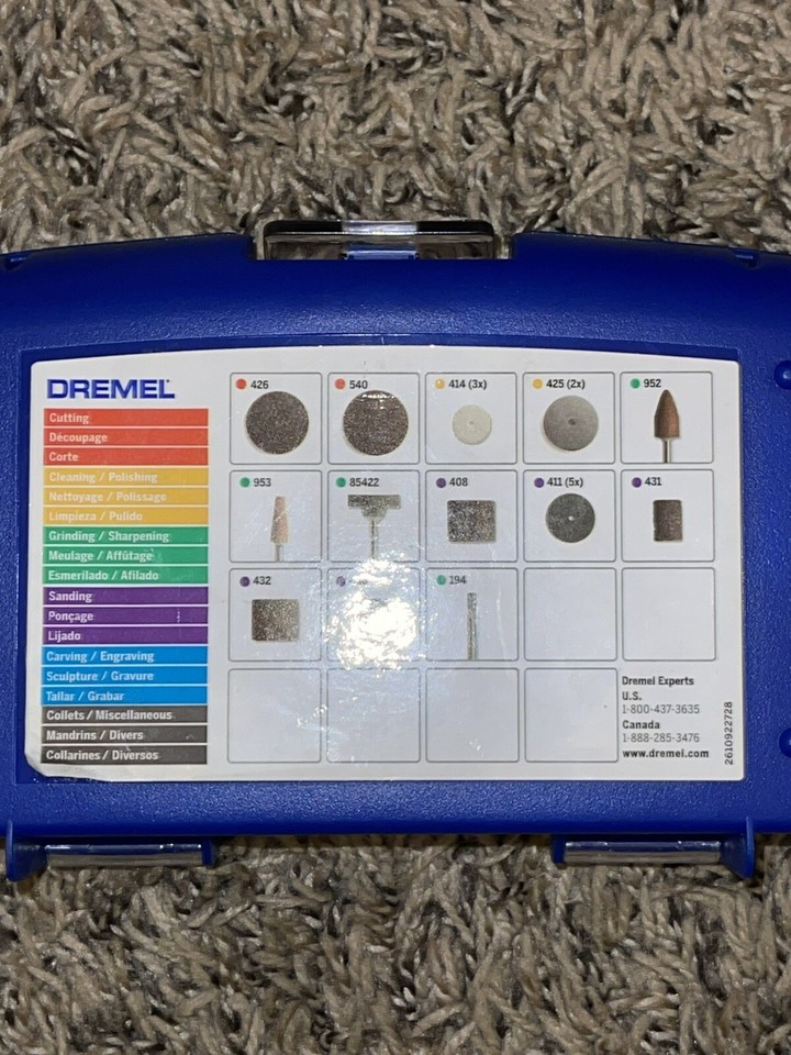 Dremel 400 XPR Rotary Tool Kit w/ Extra Attachments, Flexible Shaft 225 ...