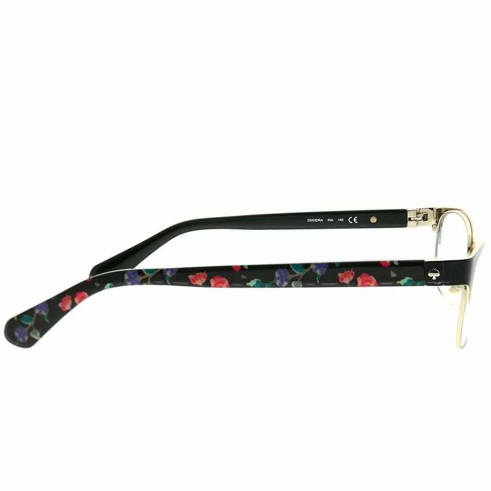 Kate Spade Diandra Matte Black INA Metal Eyeglasses Frame 51-17-140 Cat ...