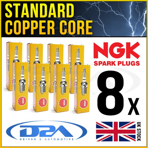 8x NGK BKR6EK (2288) Standard Spark Plugs For BMW 735 3.5 03/96-->08/98 ...