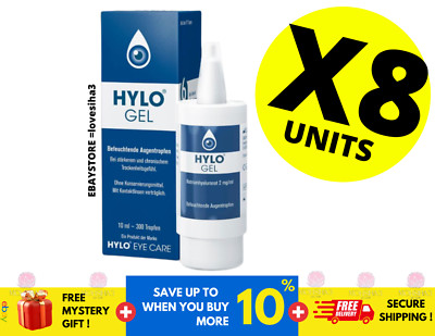 8 X Hylo Gel Ursapharm 10ml Hyaluronic prescription-free eye drops | eBay