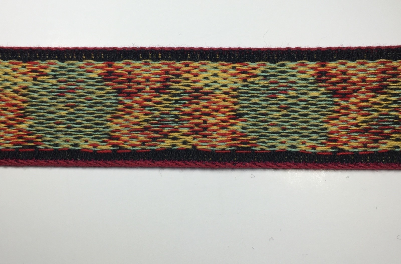 1" Woven Jacquard Tapestry Floral Elegant Webbing Trim -12 Continuous ...