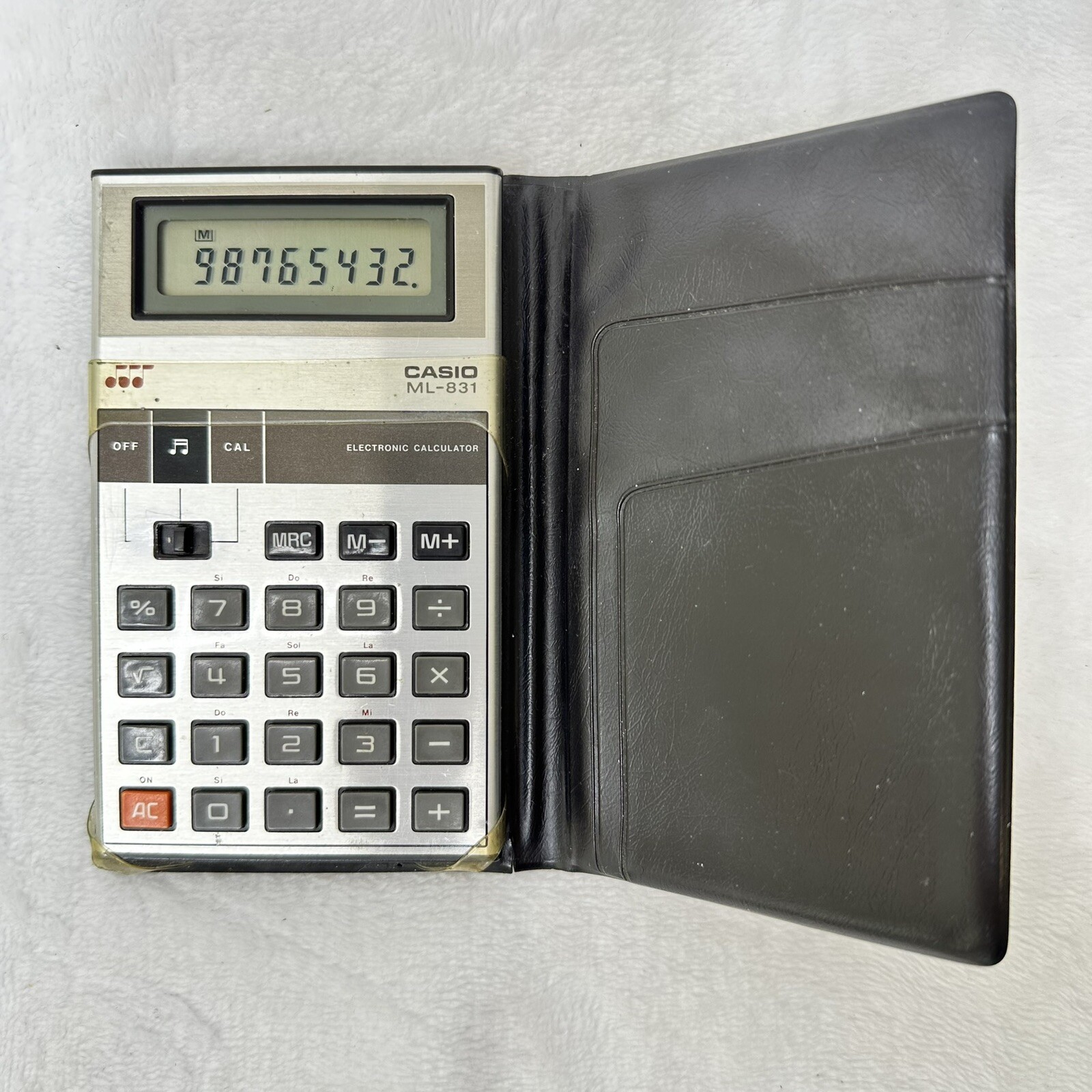 Vintage Casio ML-831 Electronic Musical Calculator with Case Working ...