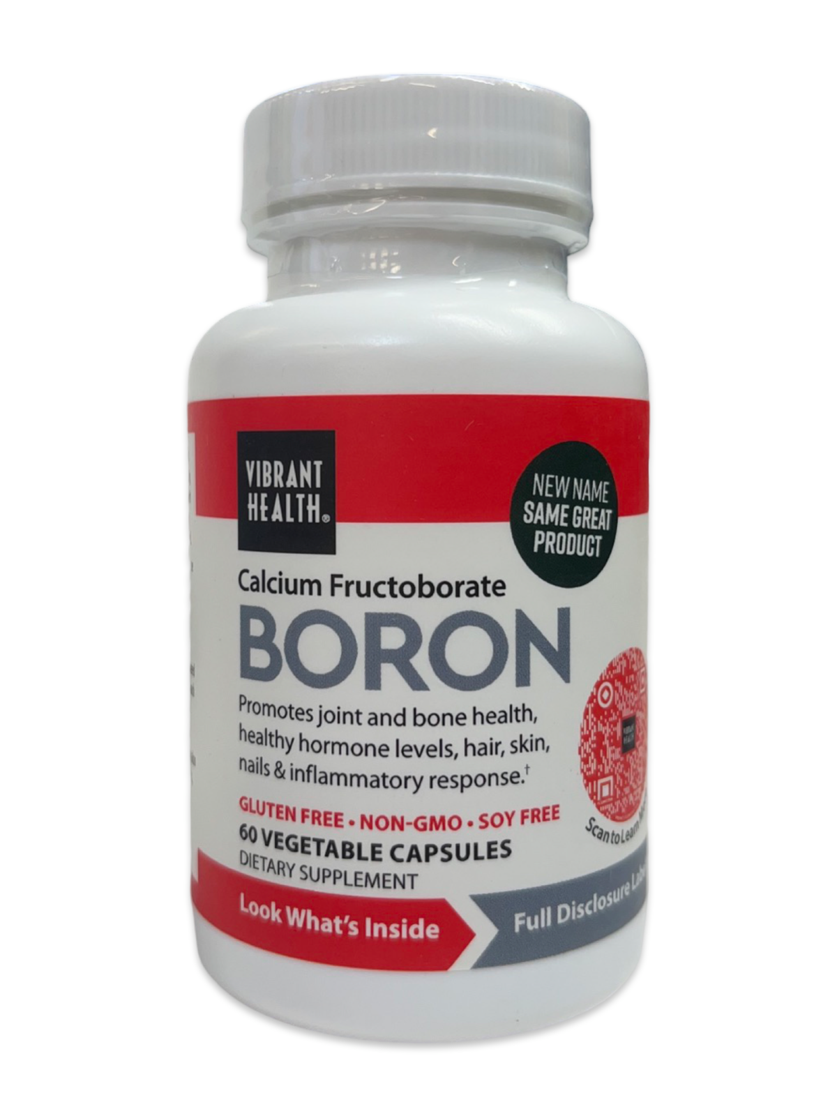 Vibrant Health Calcium Fructoborate Boron Joint & Bone Health 60 cap ...