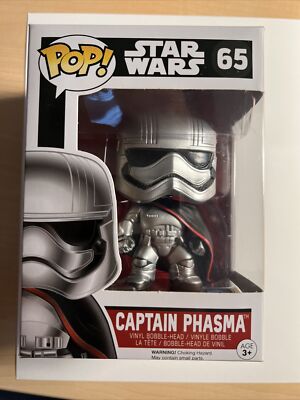 Funko Pop Star Wars 65 Captain Phasma Vinyl Bobble Head Figure New in ...