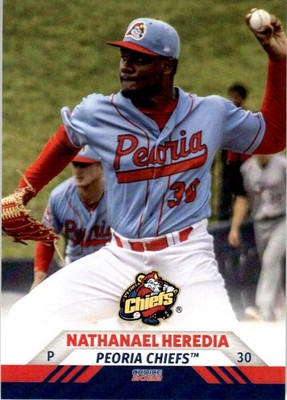 2022 Nathan Heredia Choice Minor League Rookie Peoria Chiefs Cardinals ...