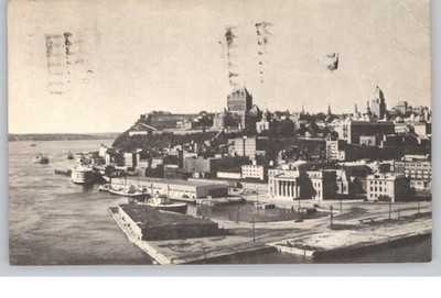 View of Quebec City Harbor 1970 Postcard | eBay