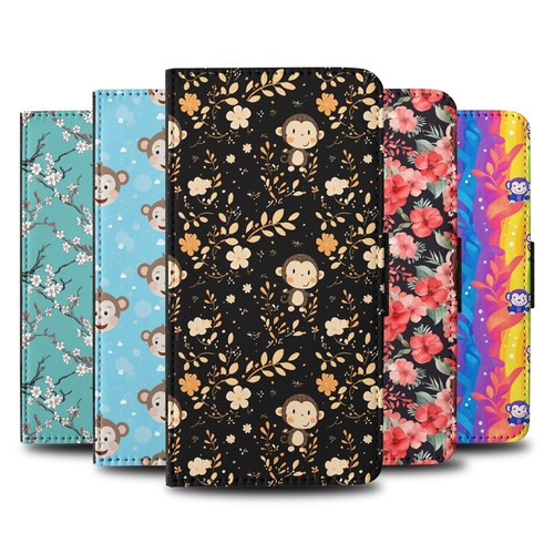 FLIP CASE FOR SAMSUNG GALAXY|Monkey INFANT MEDIUM PRIMATE PATTERN #A1 ...