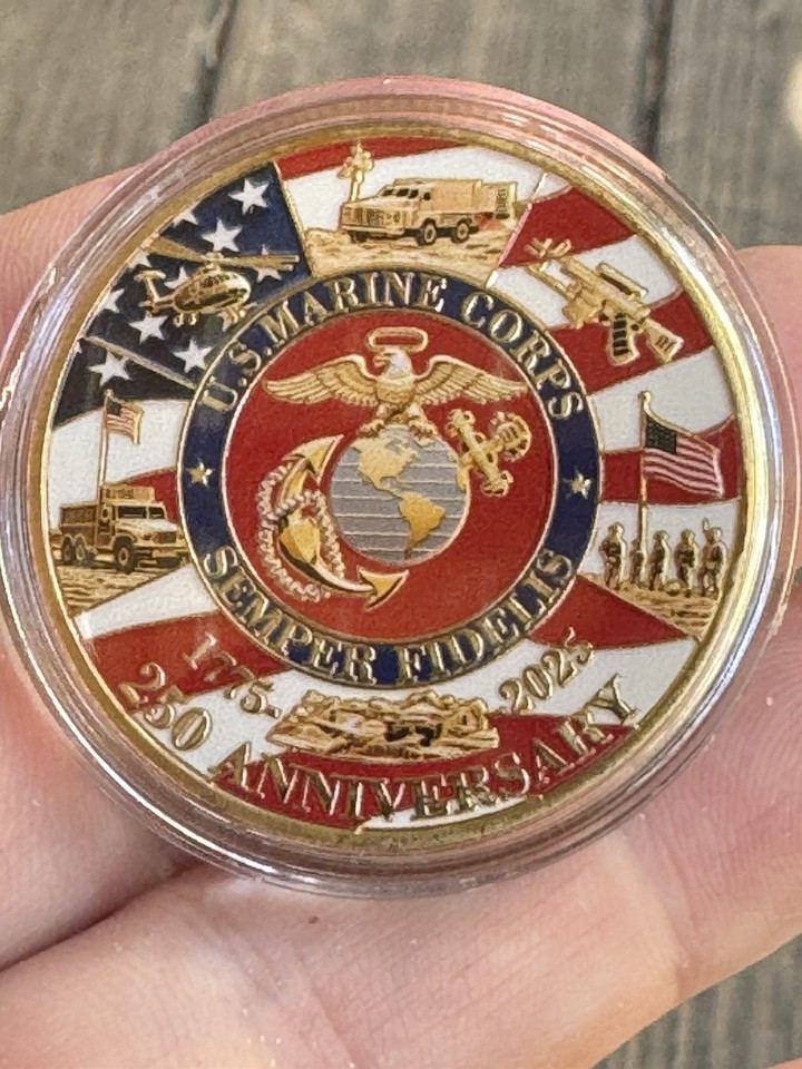 The United States Marines USMC 250th Anniversary Challenge Coin | eBay