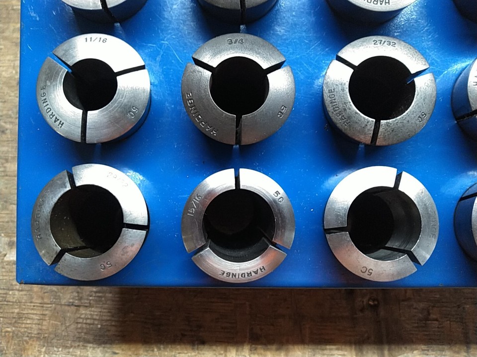 (Each) Hardinge 5c Round Collet Internal and External Threads; Various ...