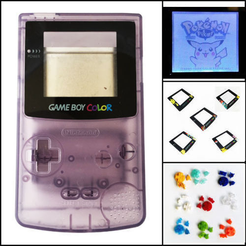 GBC Nintendo Game Boy Color Frontlit Frontlight Front Light Full Kit ...