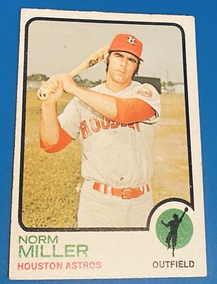 1973 TOPPS BASEBALL HIGH NUMBER #637 SP NORM MILLER HOUSTON ASTROS VG ...