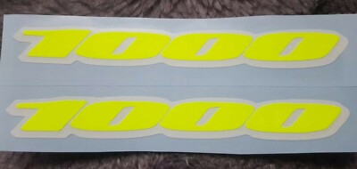 1000cc Stickers GSX-R GSX-S r1 CB vinyl x2 COLOURS MOTO GP RACE decal ...