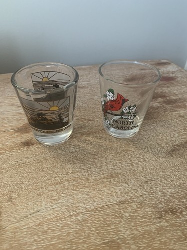 Two North Carolina Shot Glasses | eBay