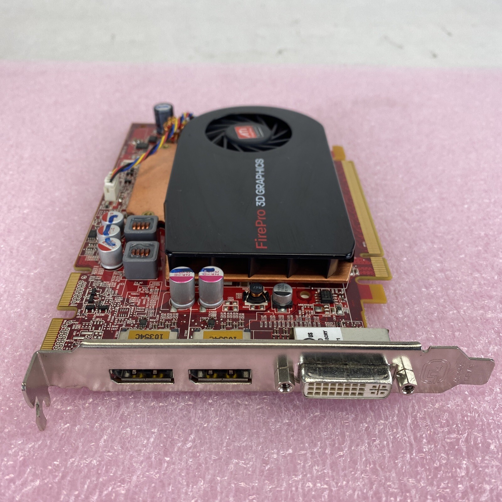 AMD ATI FirePro V3750 256MB DVI video graphics card with (2 ...