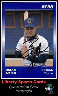 1989 Star Brian Deak #71 Authentic Autographed Card Durham Bulls | eBay